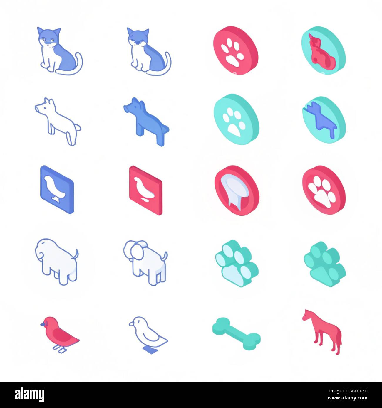 Ui pet icons hi-res stock photography and images - Alamy