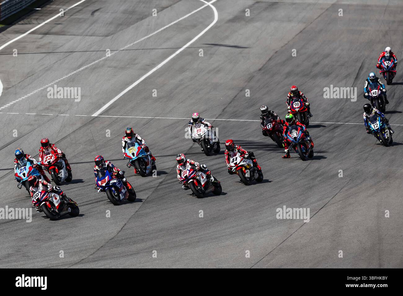 SEPANG, SGR - JUNE 01: General view of the start of ASB1000 Race 1 of ...