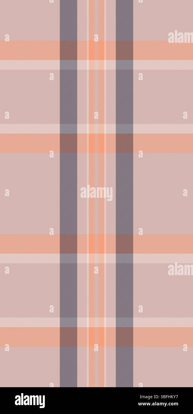 Elegant pastel peach and grey plaid pattern. Perfect for textile design ...