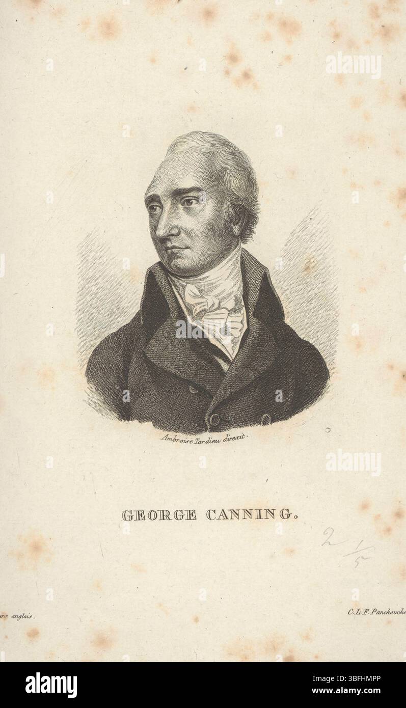 George Canning 1770 – 1827 was a British Tory statesman. Archive ...
