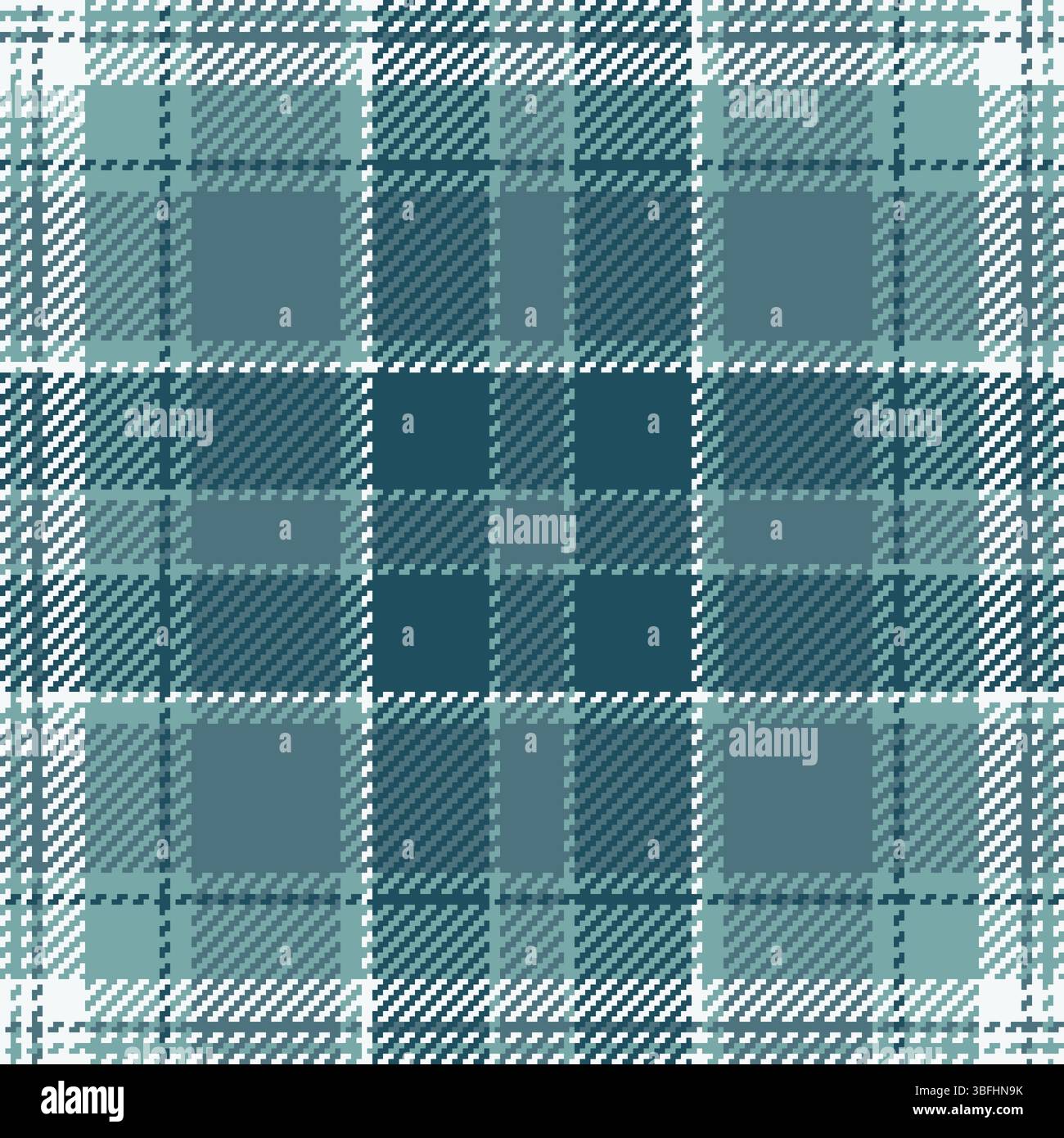Classic tartan pattern in cool teal tones. Timeless textile design ...