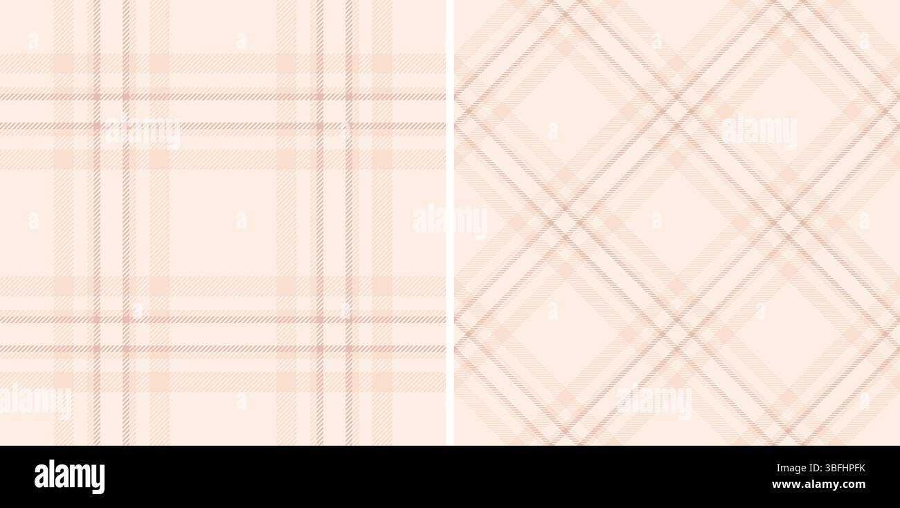 Elegant, soft peach plaid patterns. Versatile for backgrounds, textiles ...