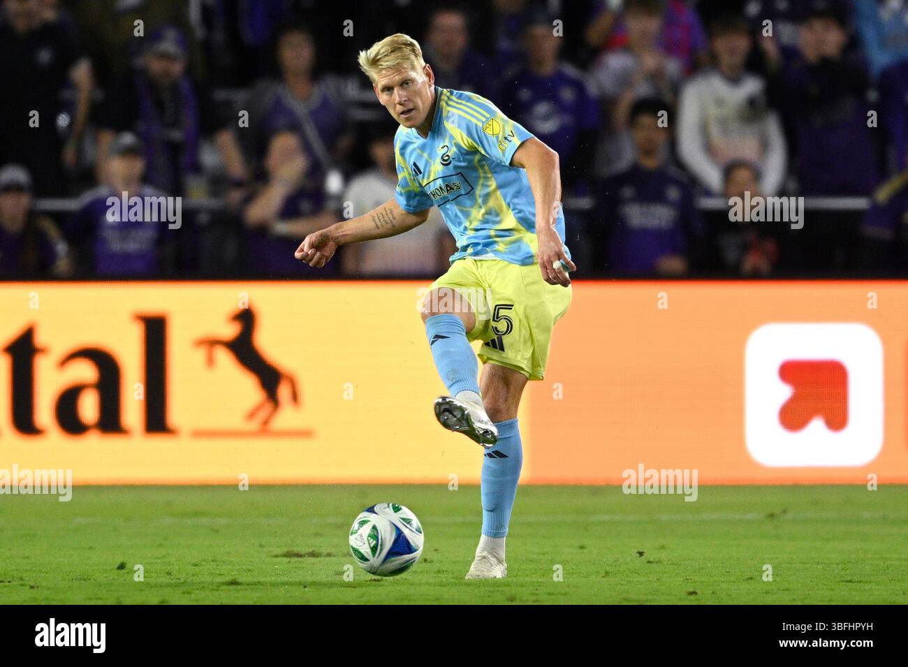 Philadelphia Union defender Jakob Glesnes (5) during an MLS soccer ...