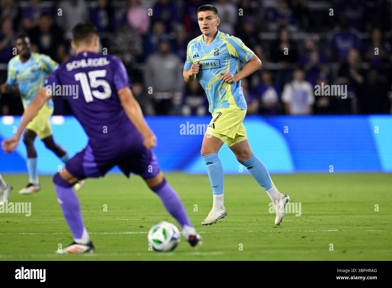 Philadelphia Union forward Mikael Uhre (7) during an MLS soccer match ...