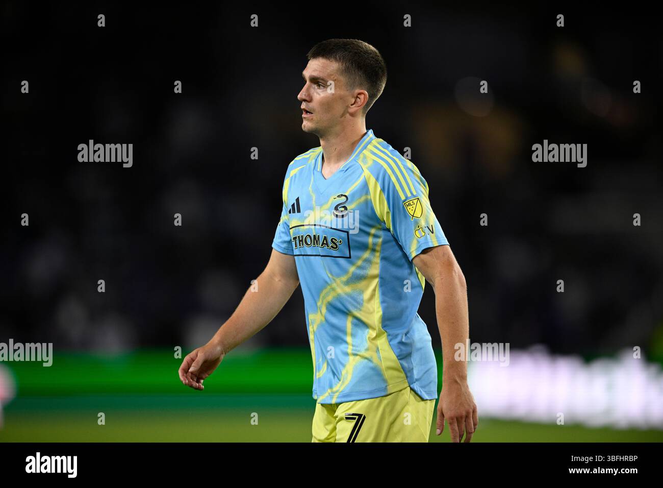 Philadelphia Union forward Mikael Uhre (7) during an MLS soccer match ...