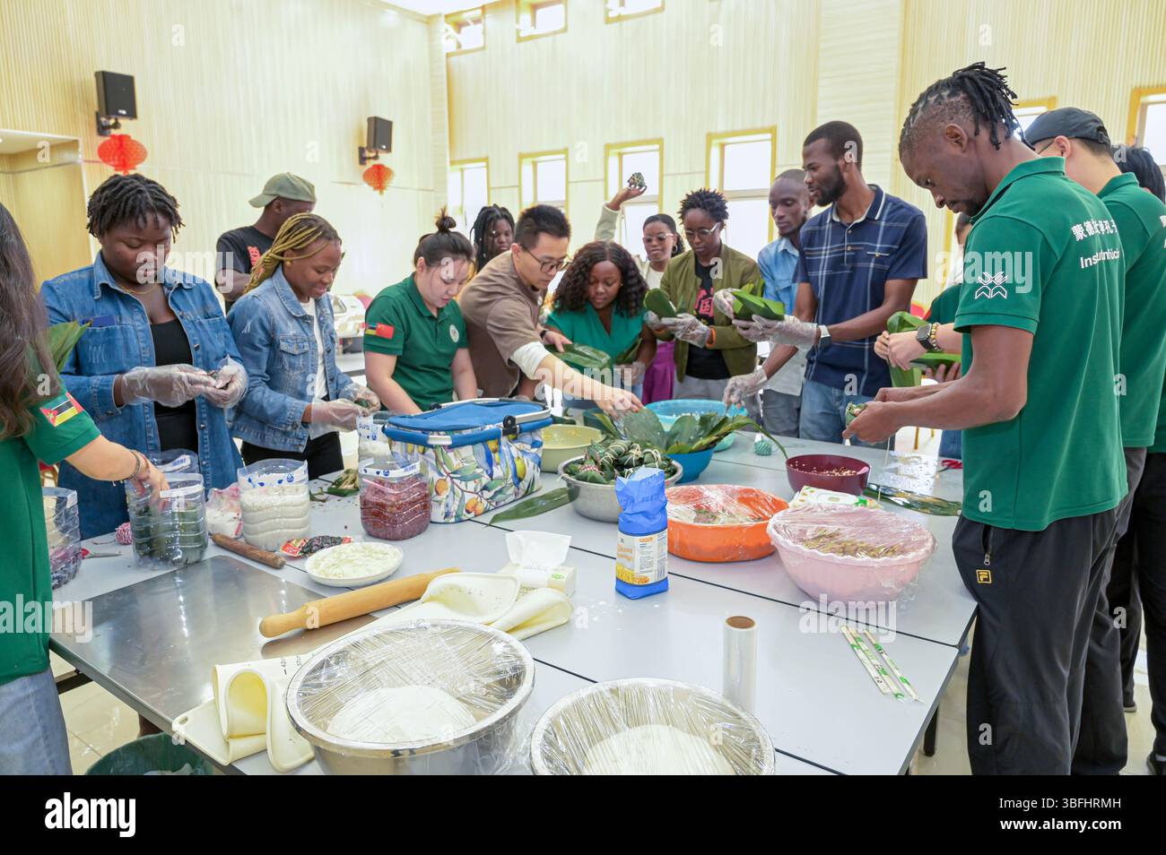 Maputo. 31st May, 2025. This photo taken on May 31, 2025 shows teachers ...