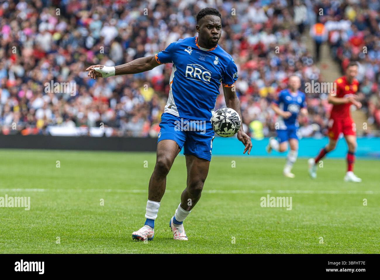 Wembley Stadium, London on Sunday 1st June 2025.Oldham Athletic's Mike ...