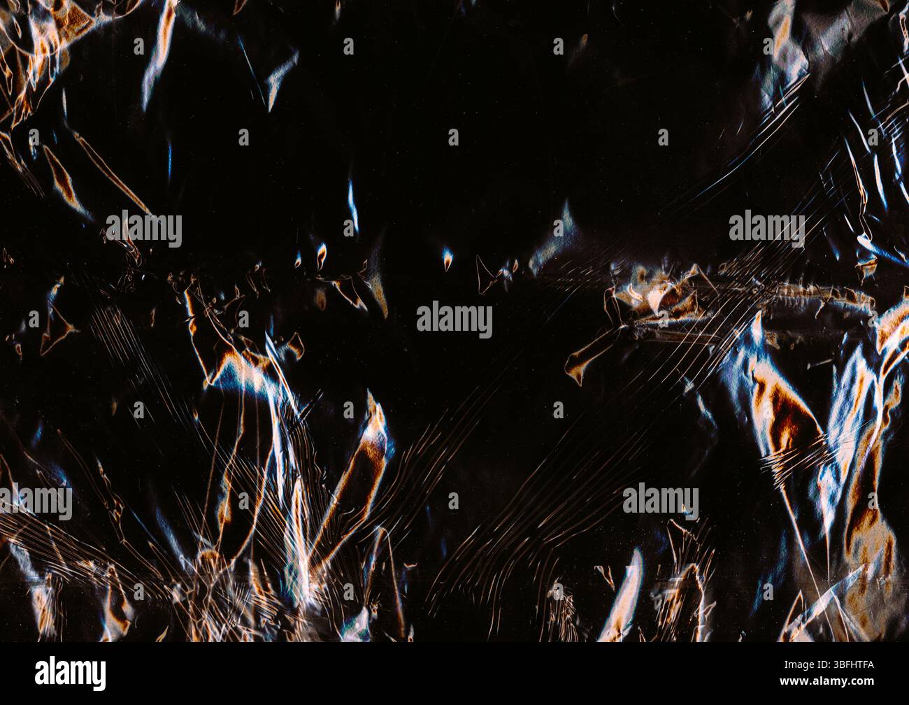 Glitch overlay. Color distortion. Blue orange glowing analog noise ...