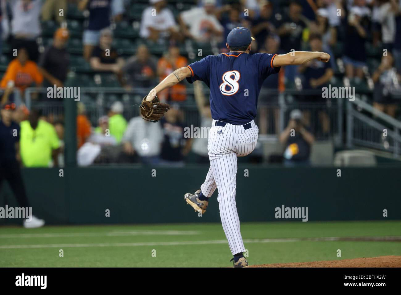 AUSTIN, TX - JUNE 01: UTSA pitcher Robert Orloski (8) pumps his fist ...