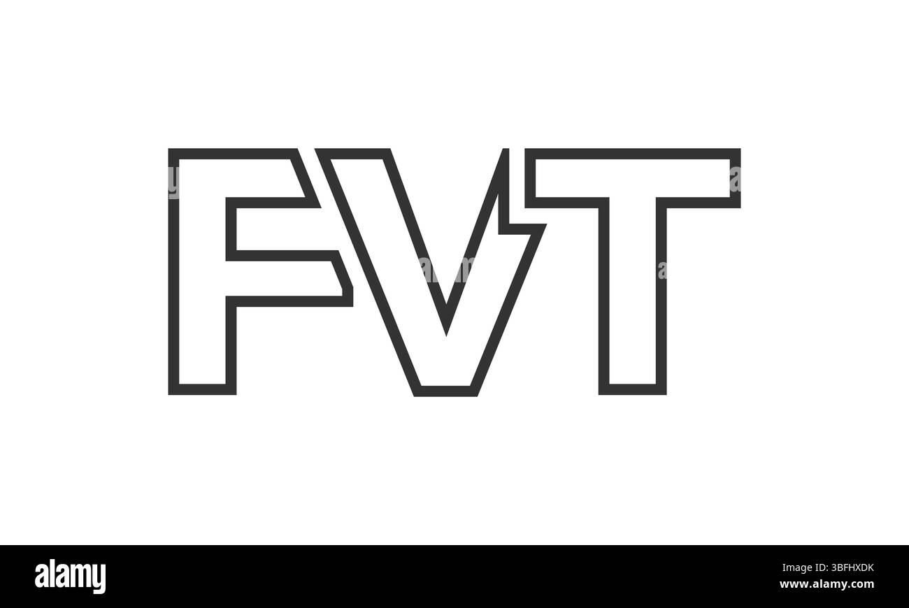 Fvt logo design Stock Vector Images - Alamy