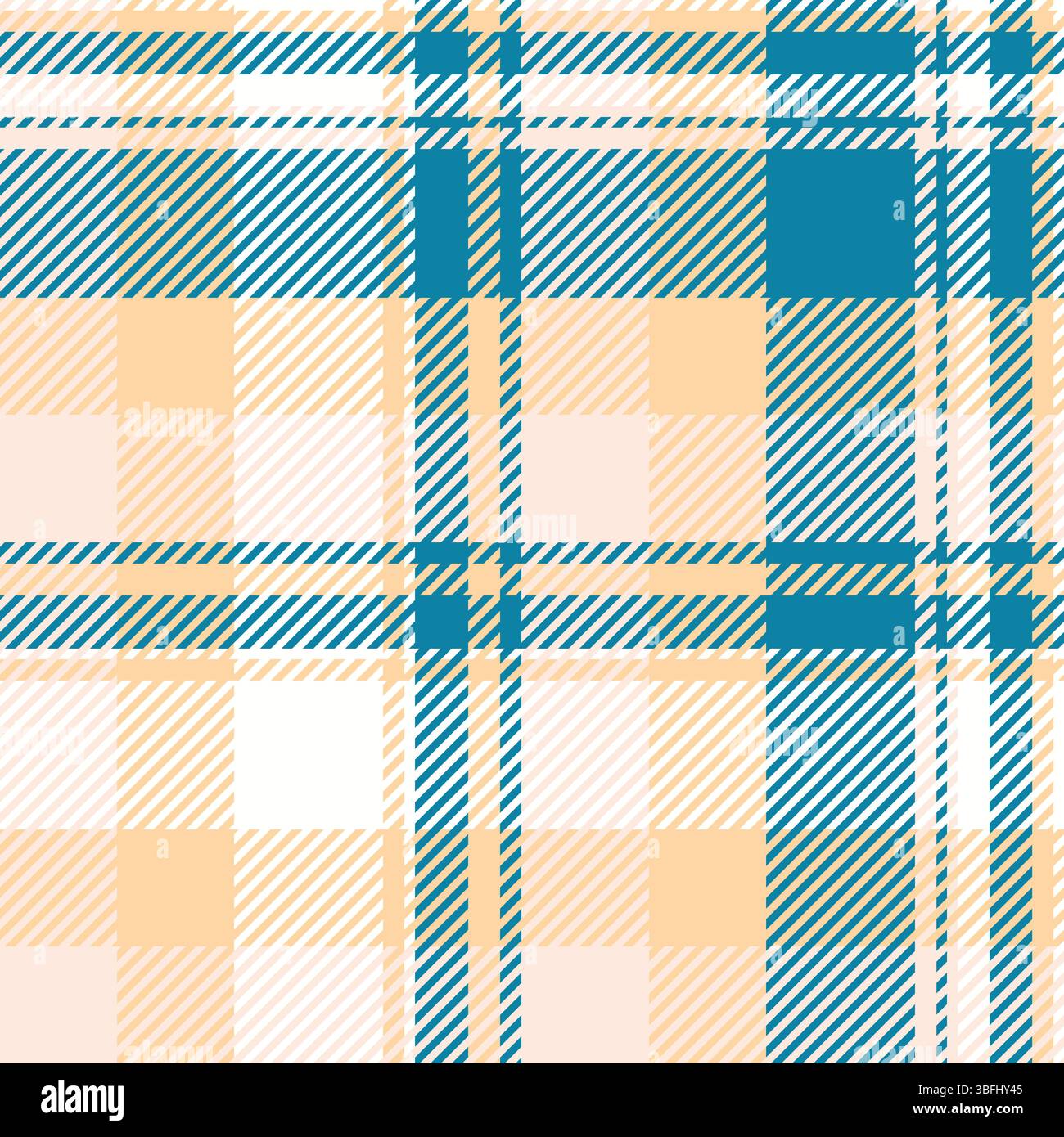 Elegant pastel plaid pattern in peach, white, and teal. Ideal for ...