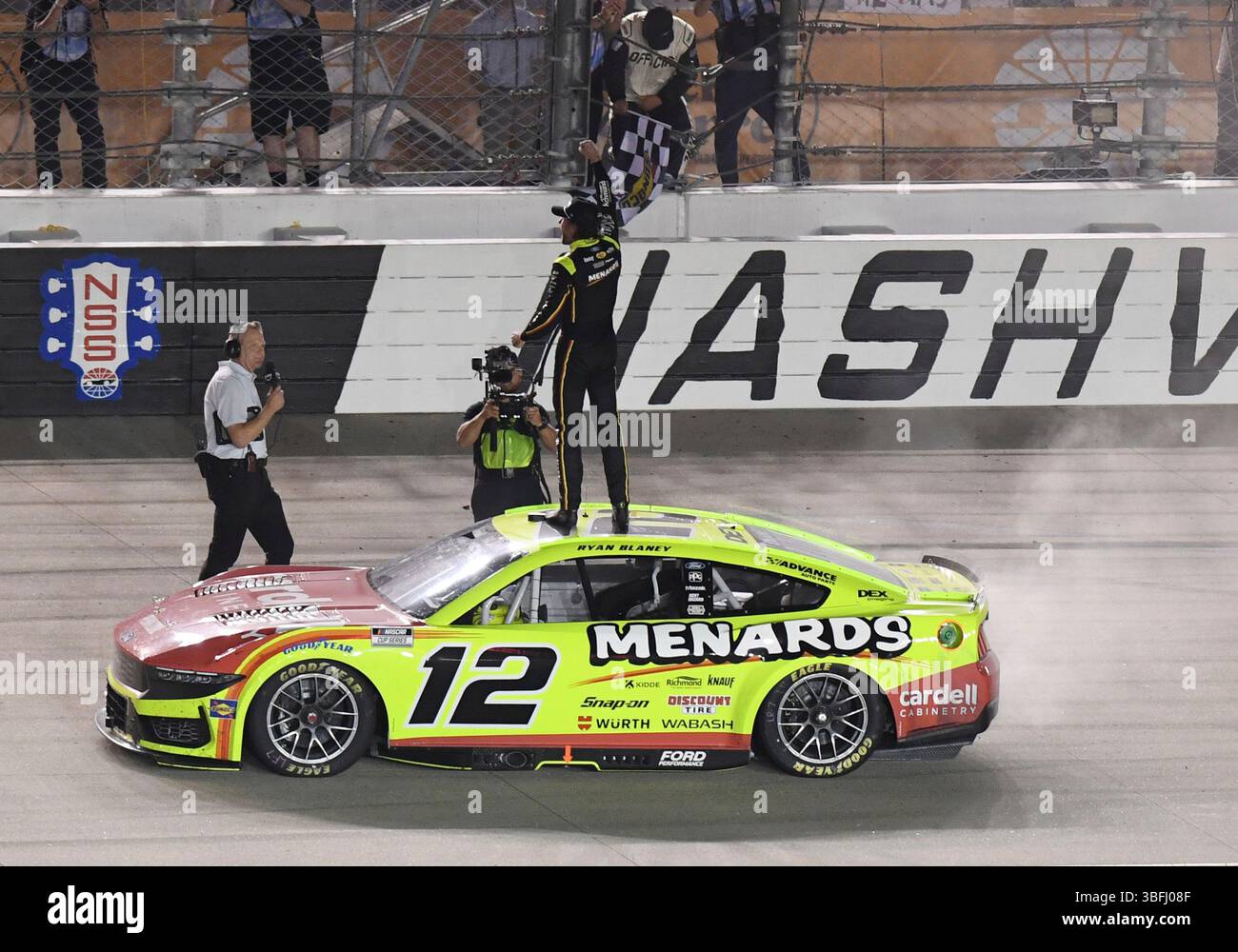 NASHVILLE, TN - JUNE 01: Ryan Blaney (#12 Team Penske MenardsCardell ...