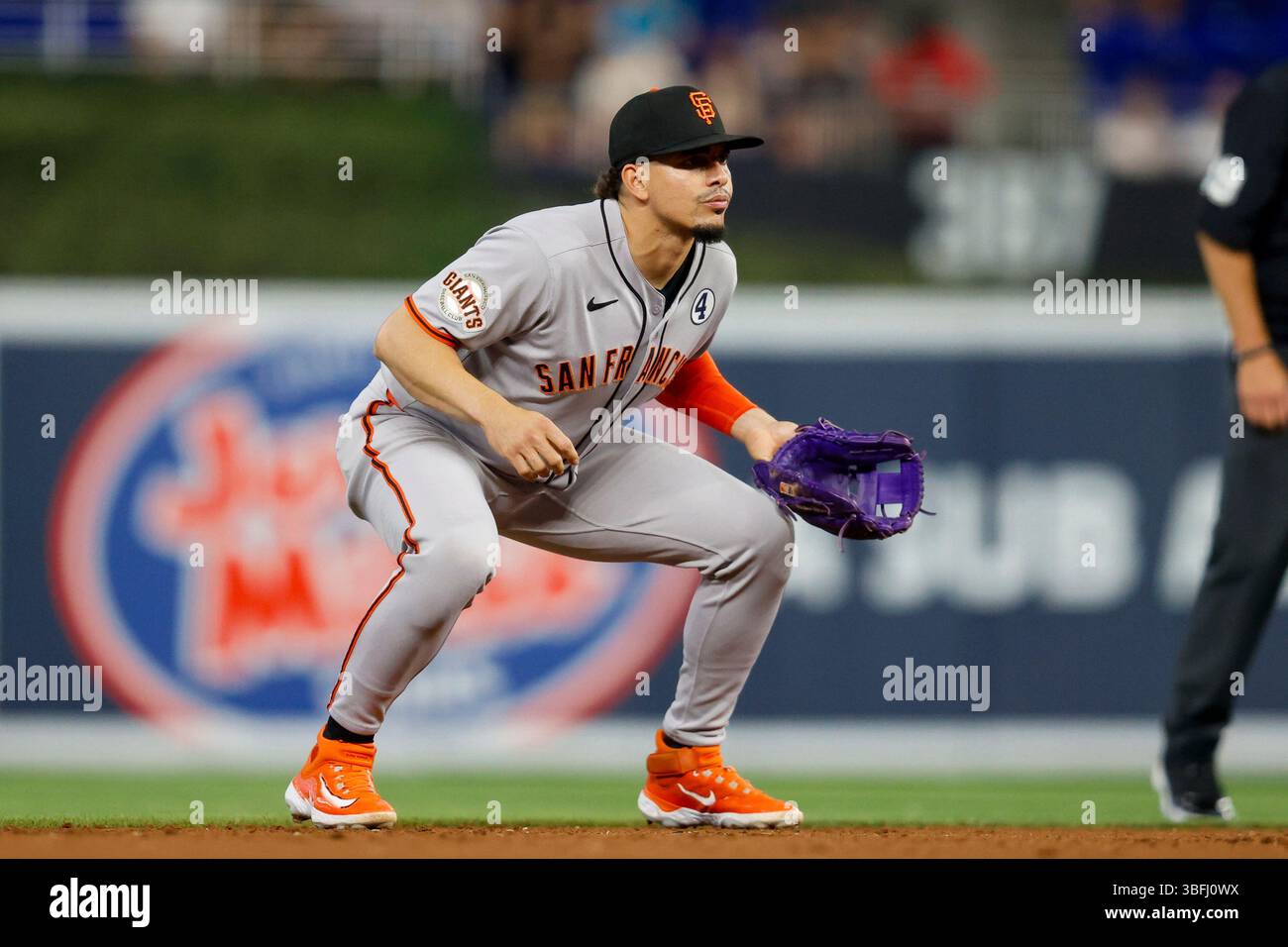 MIAMI, FL - JUNE 01: Willy Adames (2) of the San Francisco Giants is ...