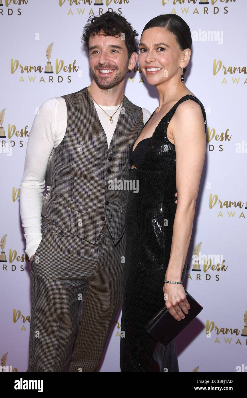 New York, USA. 01st June, 2025. (L-R) Michael Urie and Sutton Foster ...