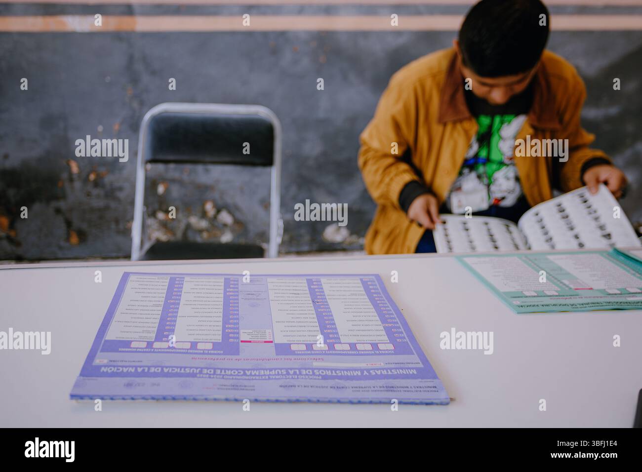Ballots for the first-ever judicial election in Mexico are shown in ...