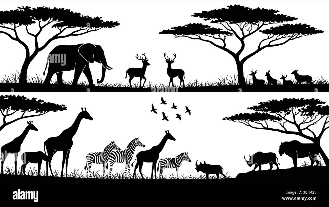 Bush trek Stock Vector Images - Alamy