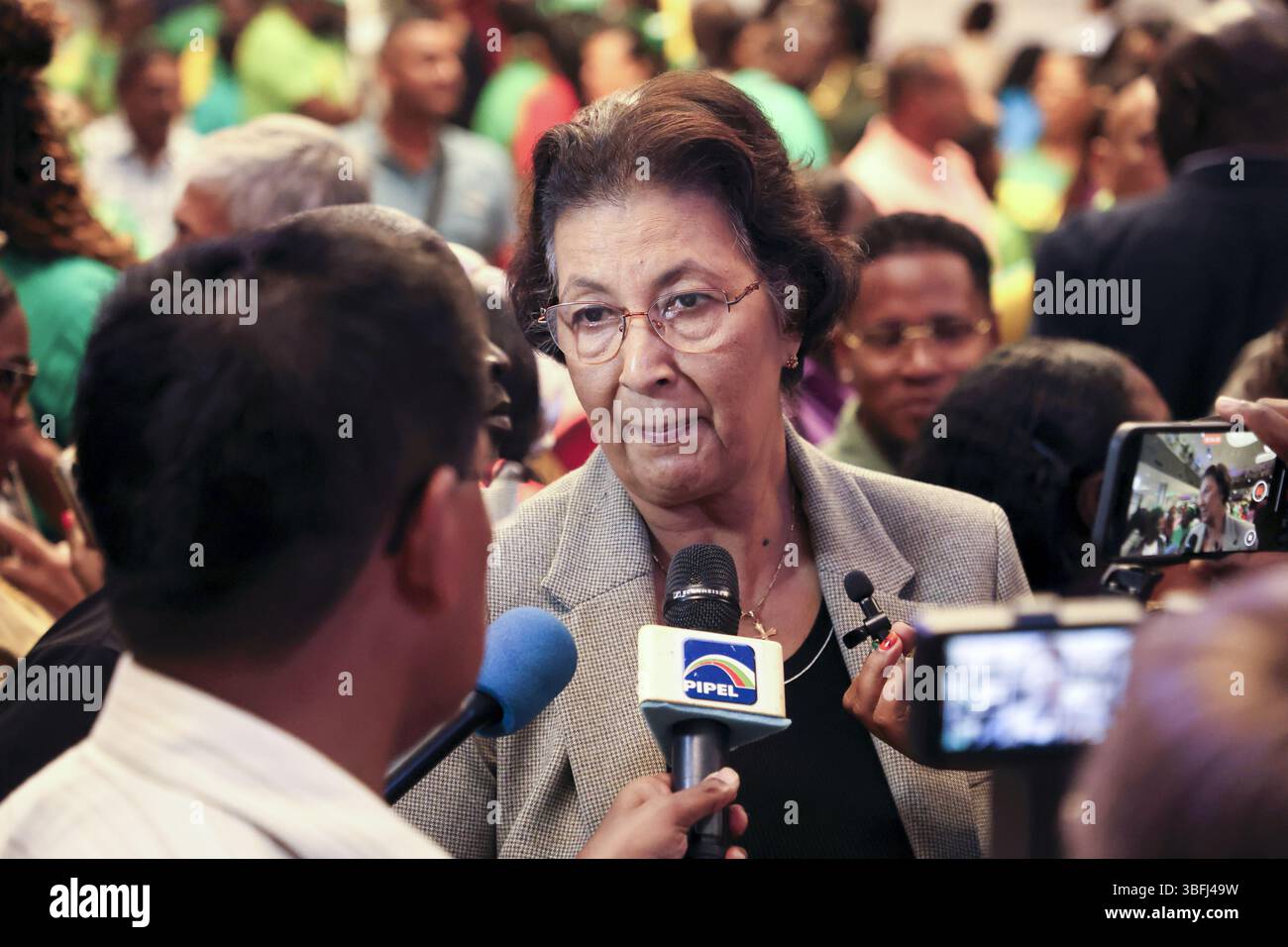 PARAMARIBO - Jennifer Geerlings-Simons at the conclusion of the signing ...