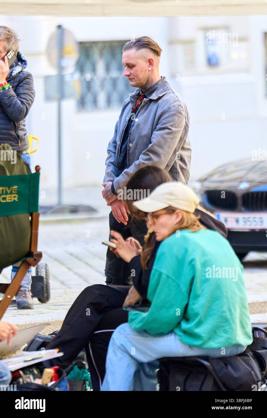 Vienna, Austria. 26th May, 2025. Filming of the second season of the ...
