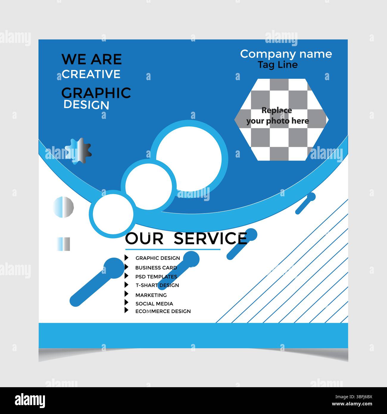 Modern Graphic Design Services Brochure Template Stock Vector Image ...