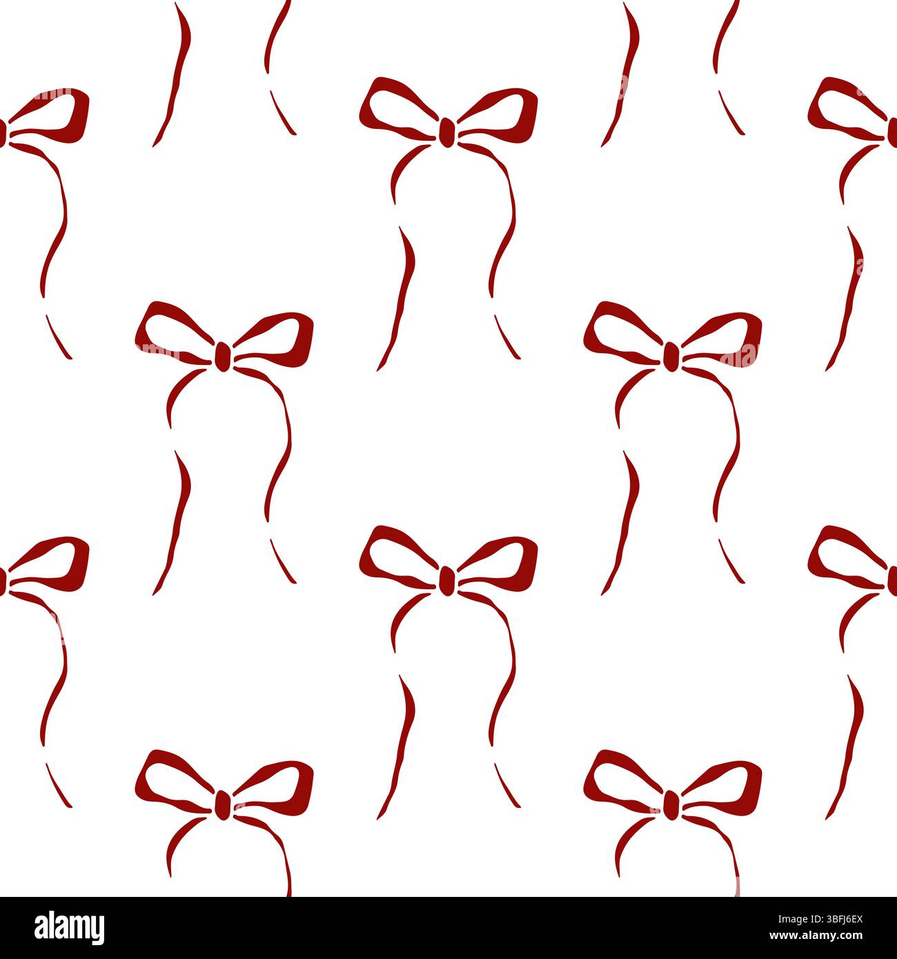 Red bow repeat pattern Cut Out Stock Images & Pictures - Alamy