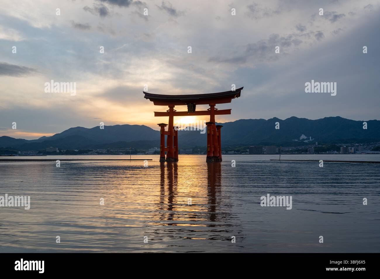 The famous floating torii gate of Itsukushima jinja - shrine - at ...