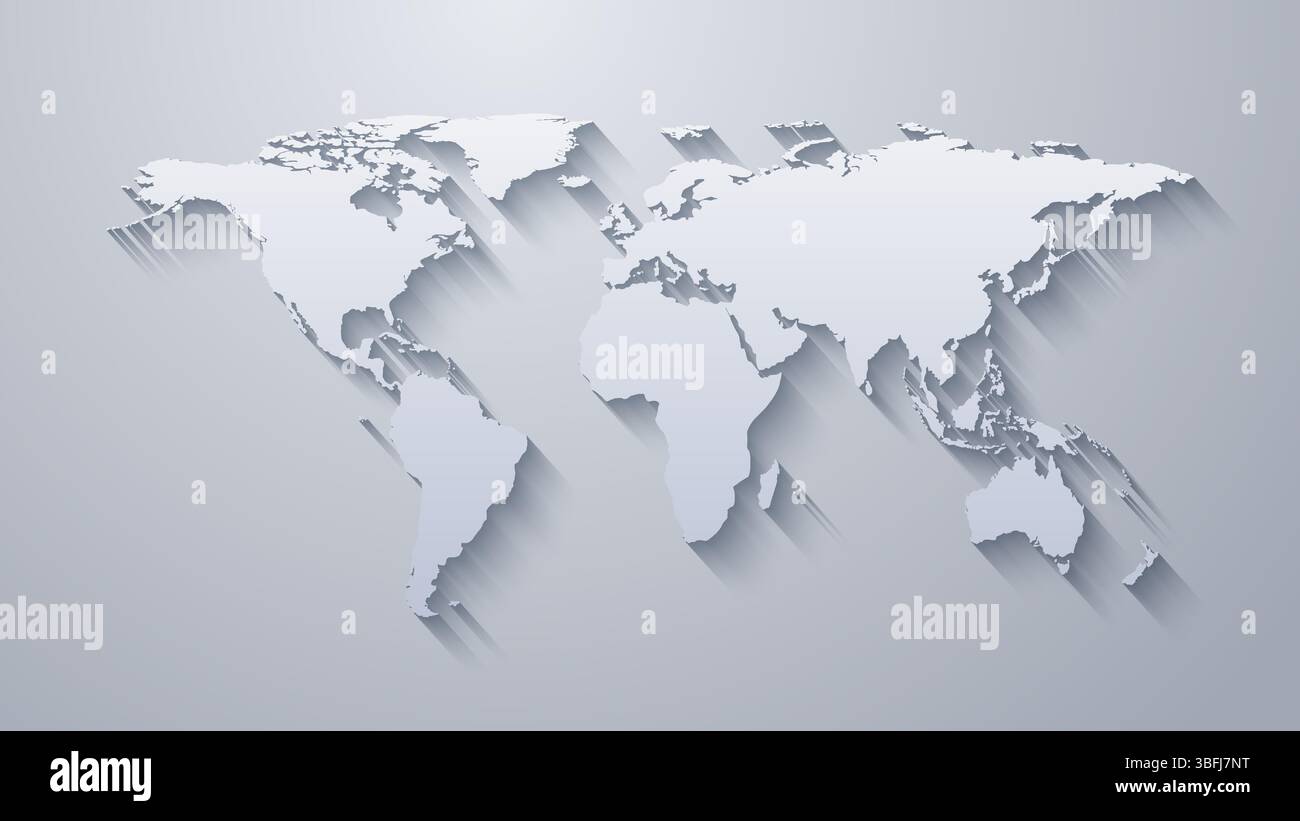 3D Globe World Map Template. 3D wolrd map Design for Education, Science ...