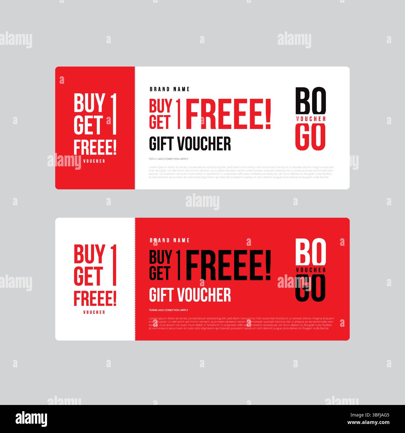 Bogo template Stock Vector Images - Alamy