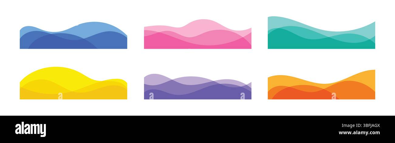 Wavy lines banner Stock Vector Images - Alamy