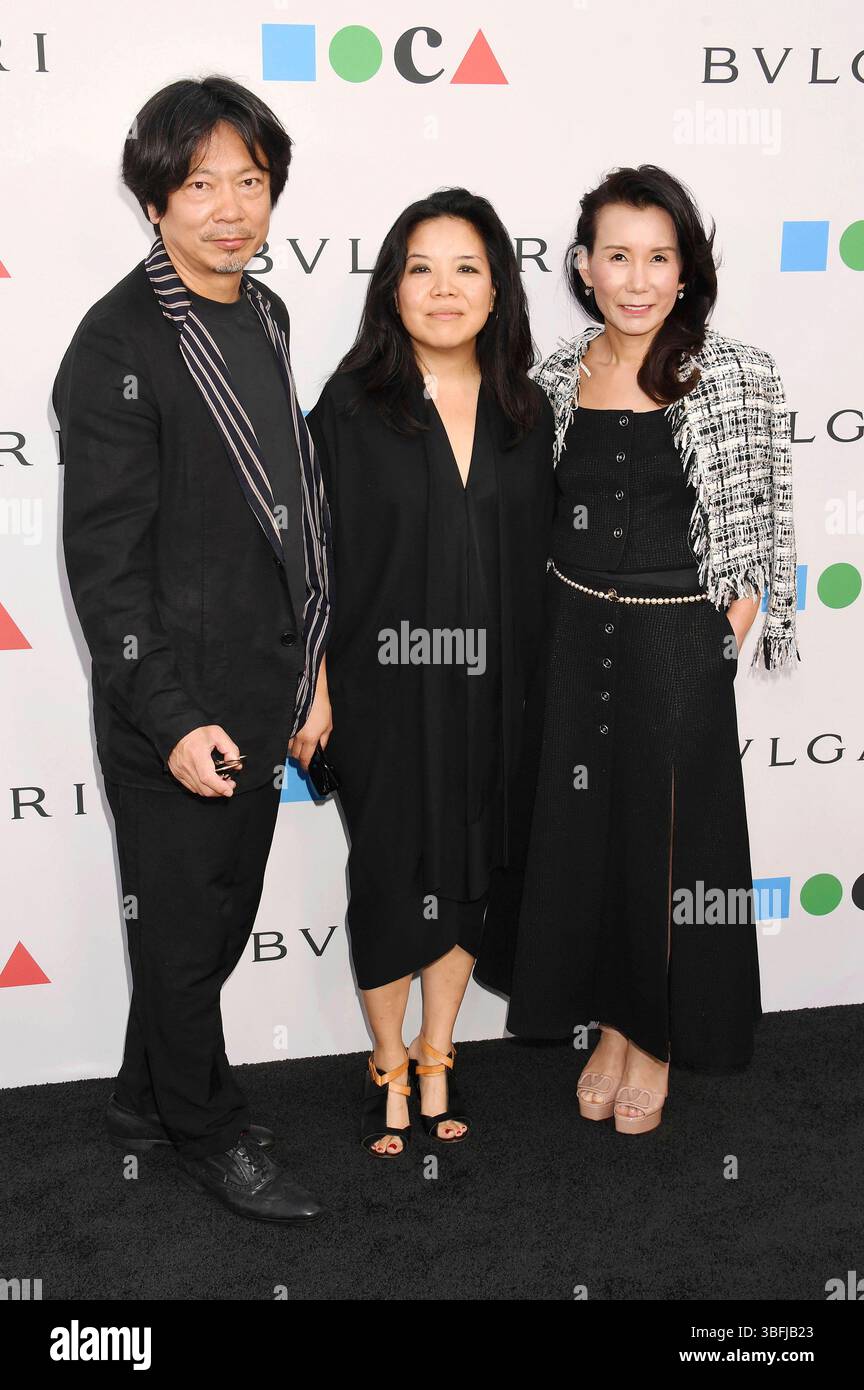 Gast, Clara Kim und Tina Kim bei der MOCA Gala 2025 im The Geffen ...