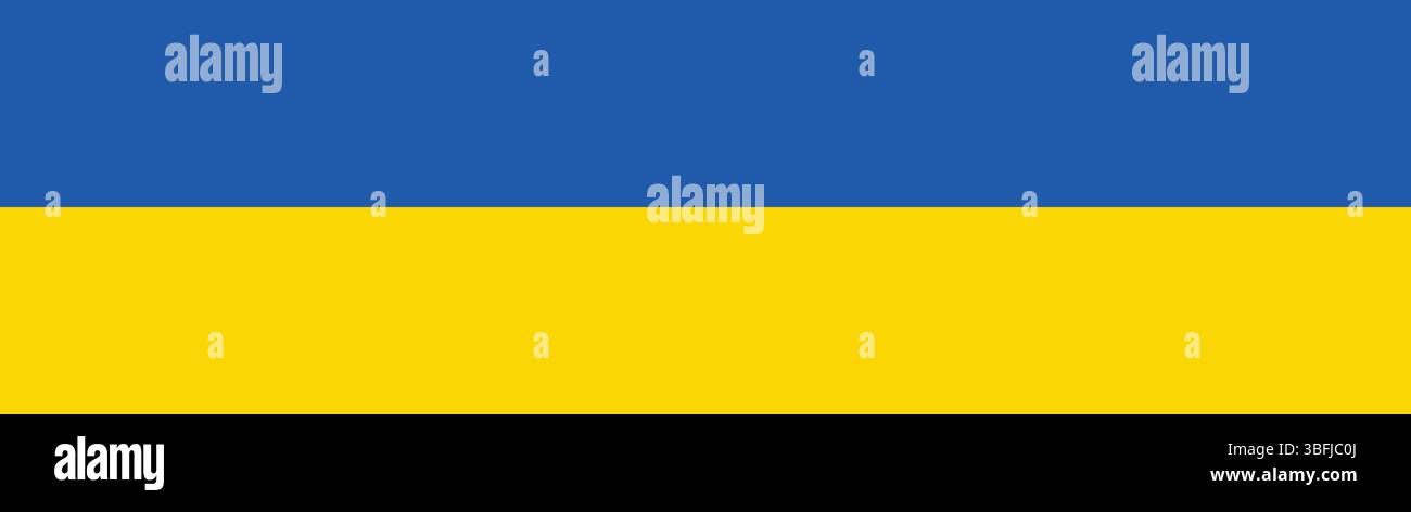 Ukraine flag. Ukraine banner. Ukraine long banner flag digital vector ...