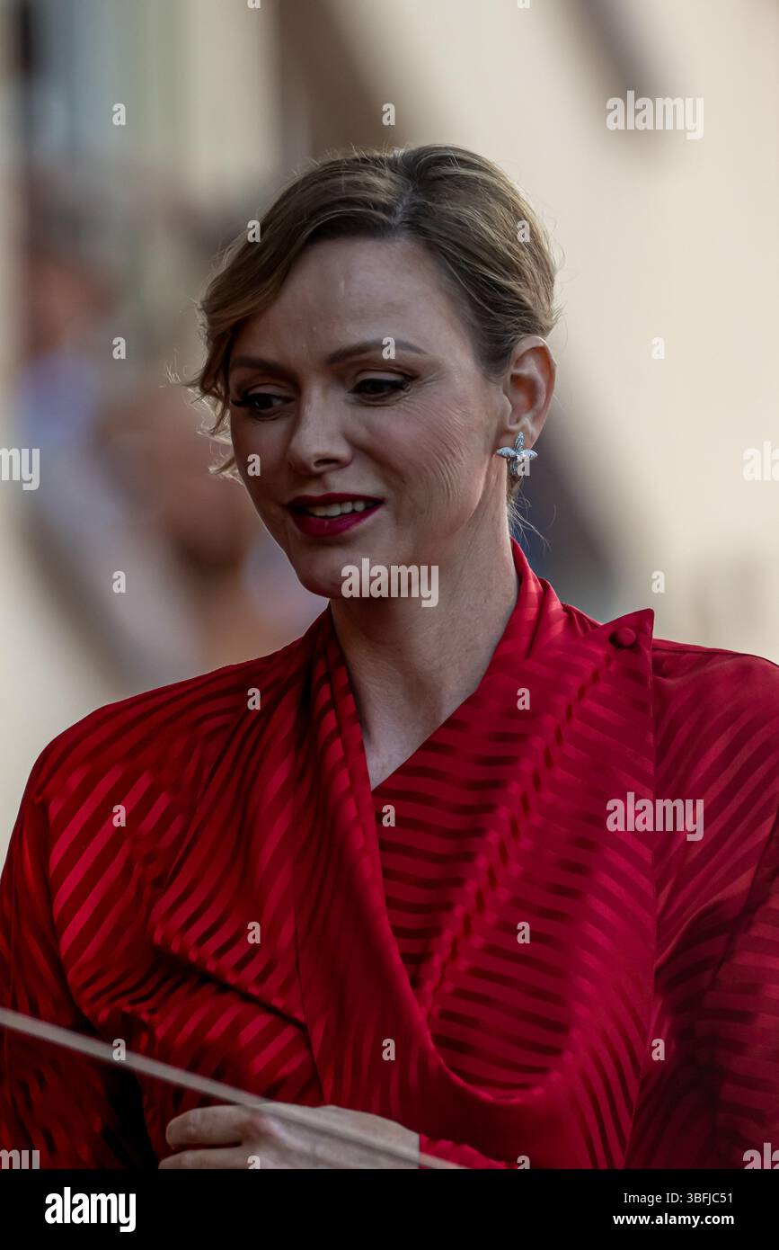 CIRCUIT DE MONACO, MONACO - MAY 25: Charlene, Princess of Monaco ...