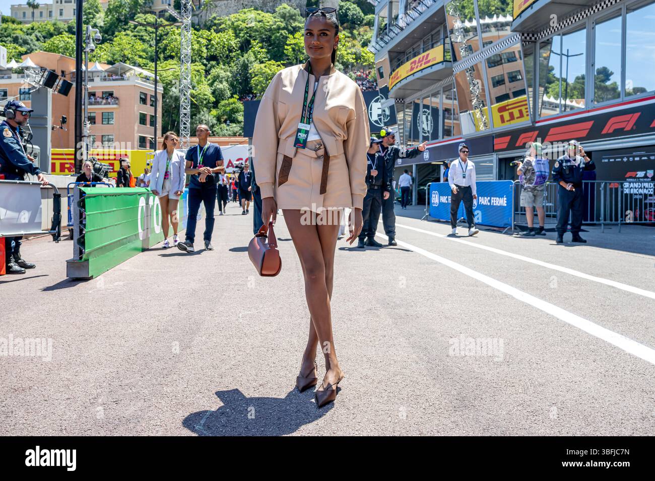 CIRCUIT DE MONACO, MONACO - MAY 25: Simone Ashley, famous movie star ...