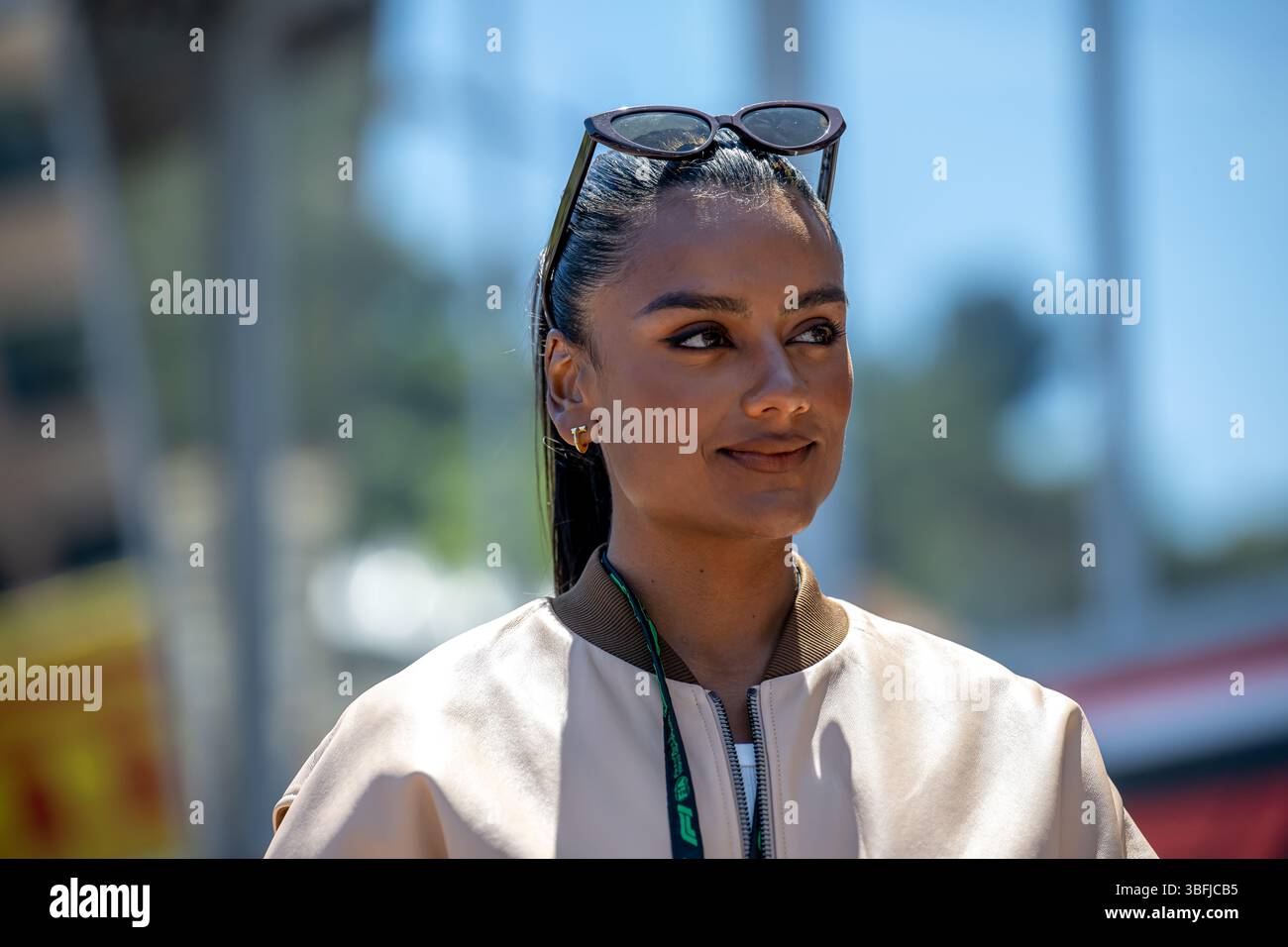 CIRCUIT DE MONACO, MONACO - MAY 25: Simone Ashley, famous movie star ...