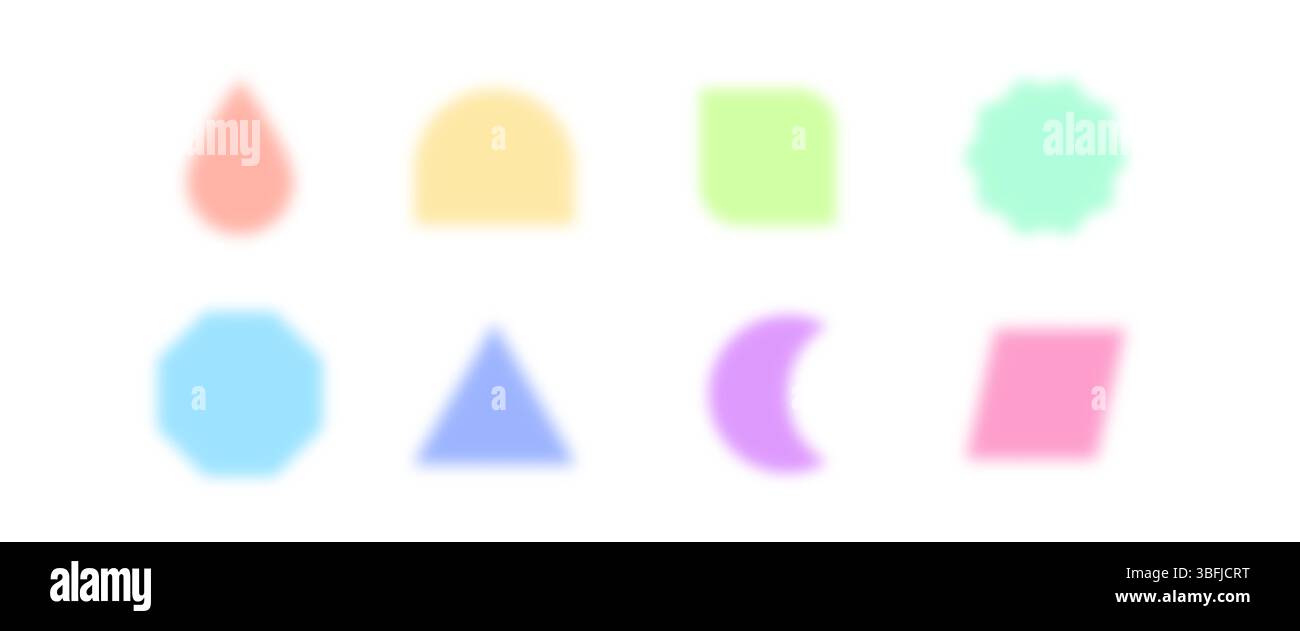 Abstract blurred multicolor colorful geometric Stock Vector Images - Alamy