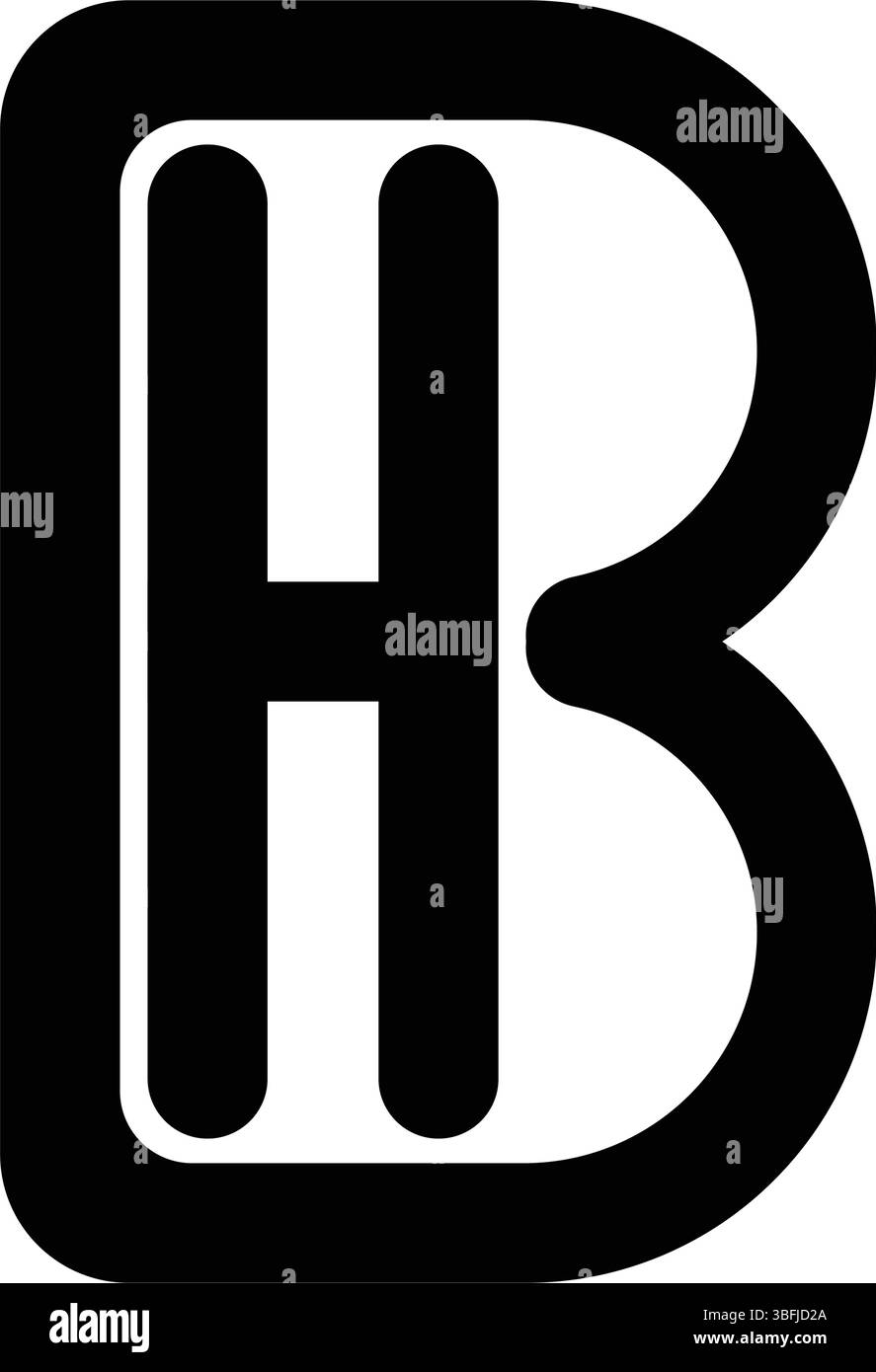 simple BH letter logo illustration design Stock Vector Image & Art - Alamy