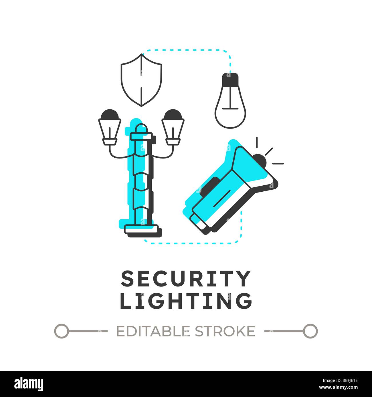 Security lighting Stock Vector Images - Alamy