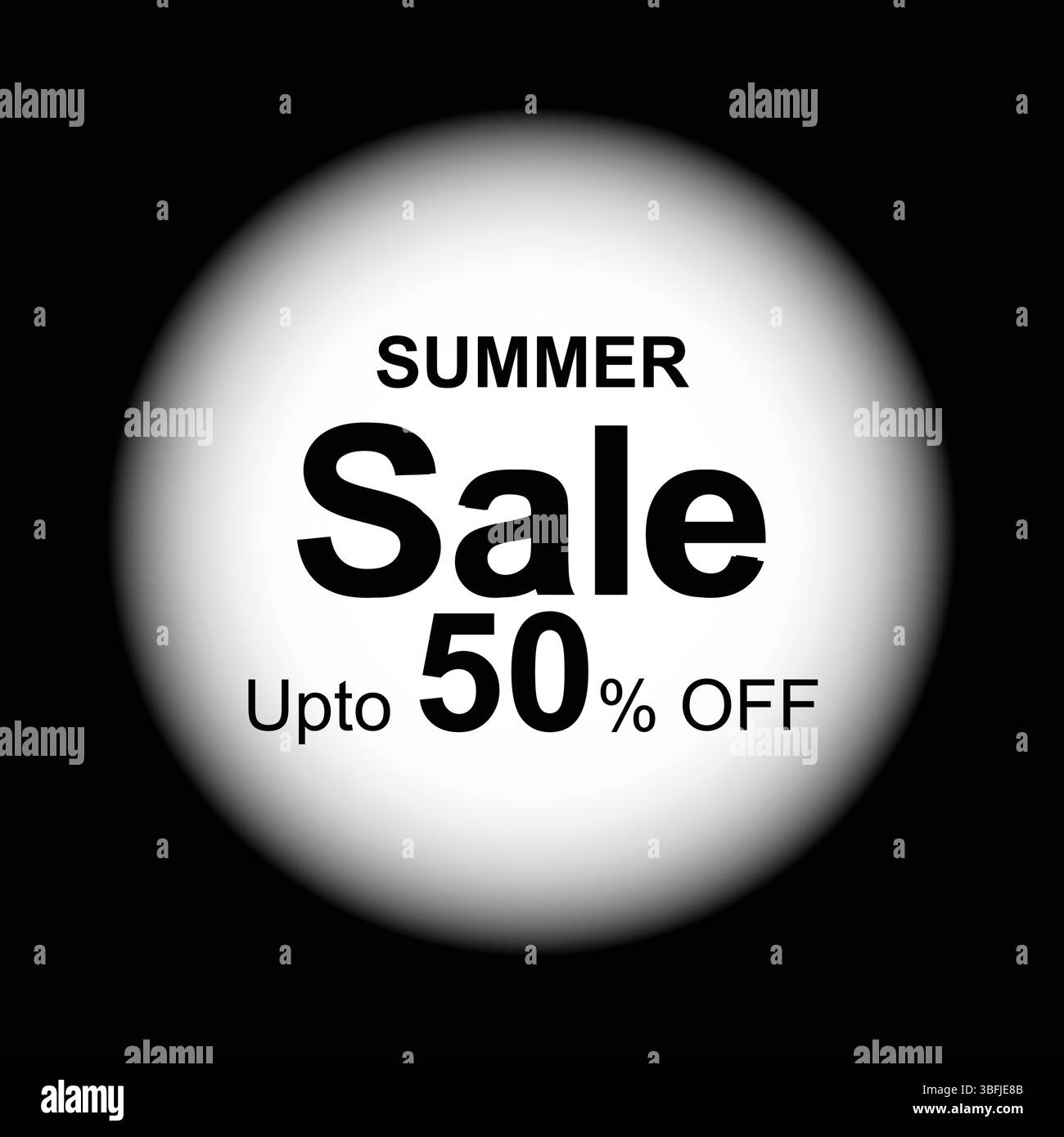 Vector banner summer discount Black and White Stock Photos & Images - Alamy