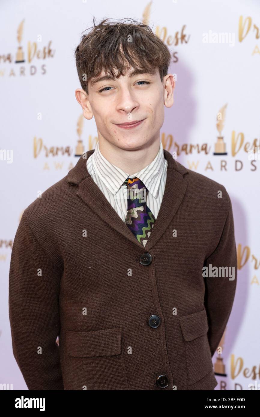 New York, USA. 01st June, 2025. Louis McCartney attends Drama Desk ...