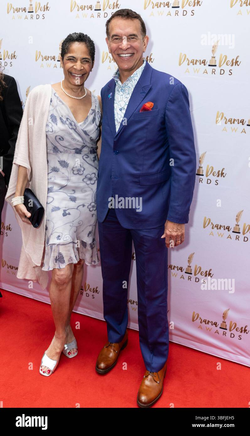 New York, NY, June 1, 2025: Allyson Tucker and Brian Stokes Mitchell ...