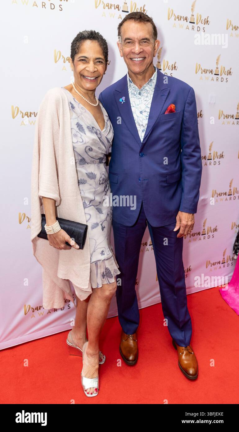 New York, NY, June 1, 2025: Allyson Tucker and Brian Stokes Mitchell ...