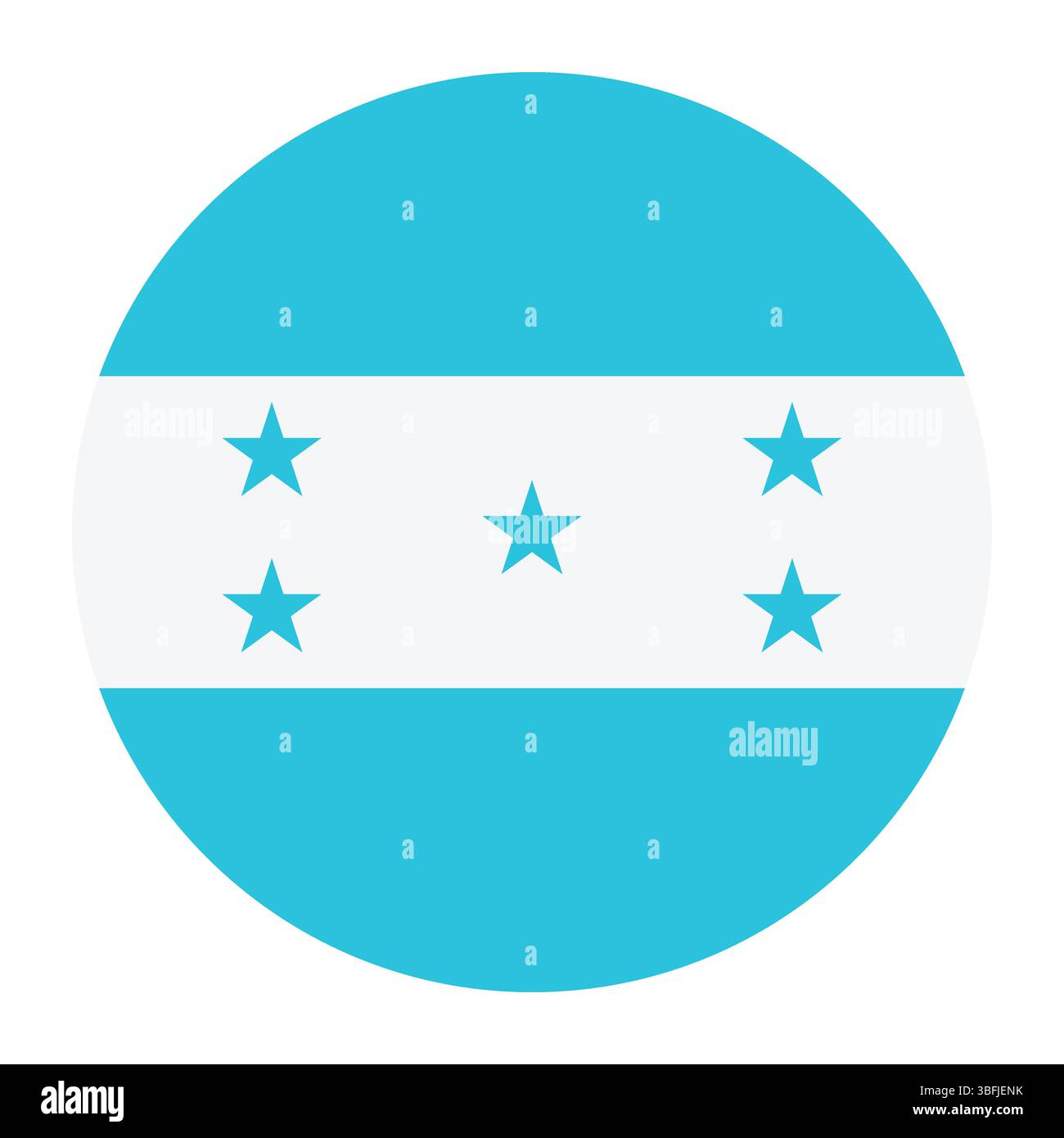 Flag of Honduras. Honduras circle flag logo icon computer vector ...