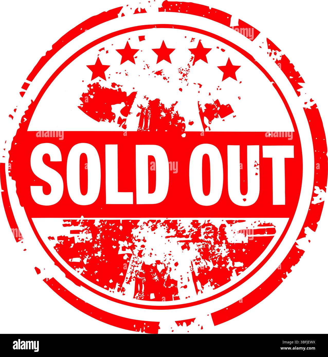 Red Grunge Sold Out Stamp - Product Unavailability Mark Stock Vector ...