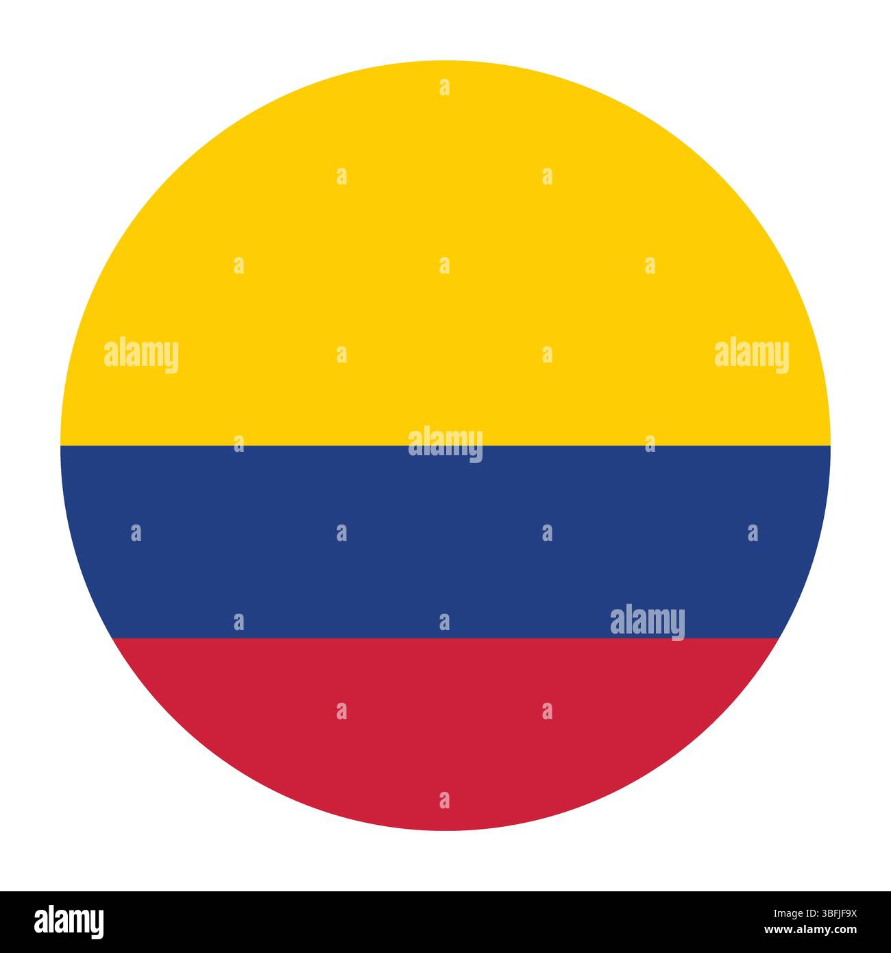 Colombia circle flag. Button flag icon. Standard color. Circle icon ...