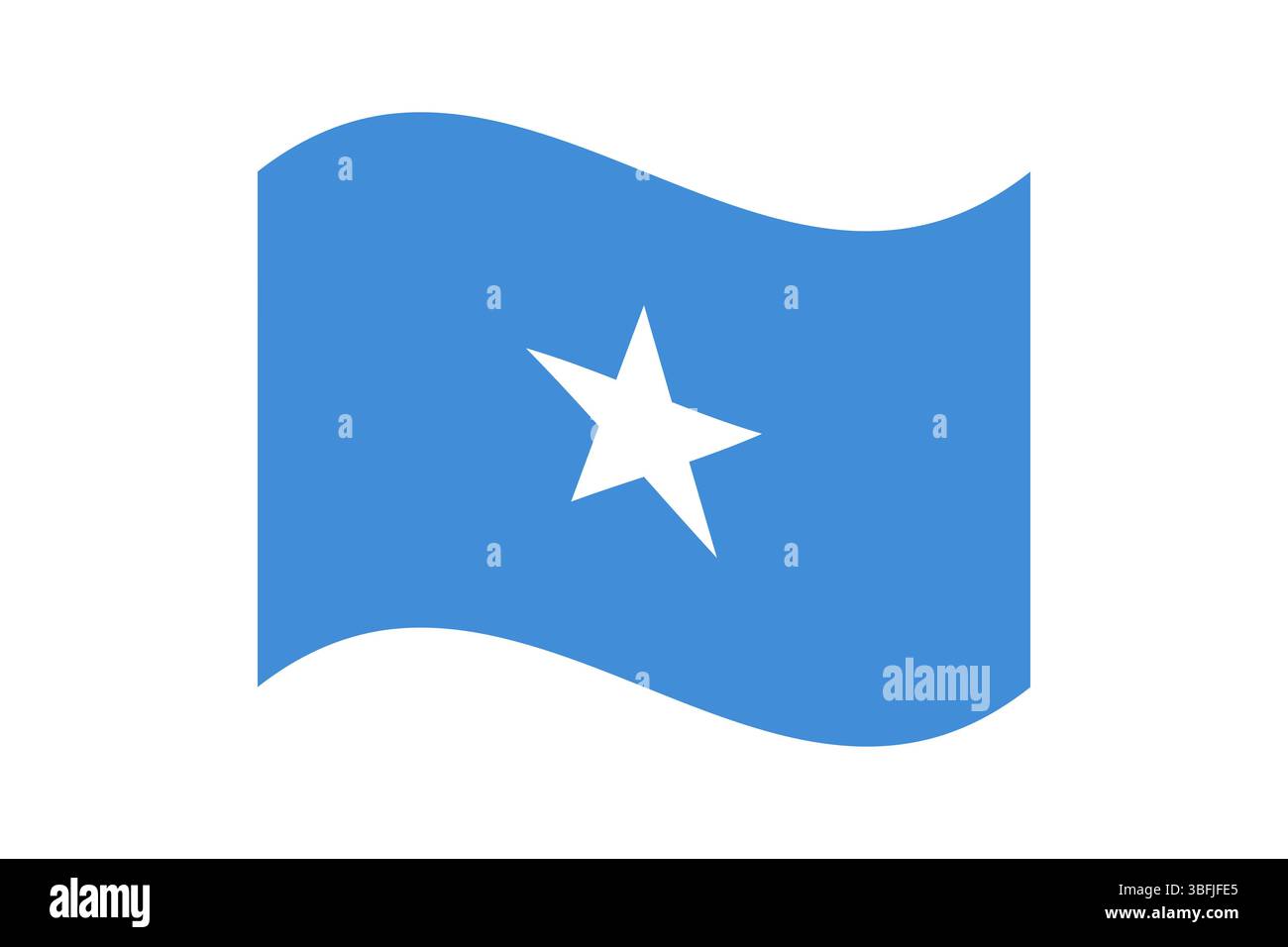 Flag of Somalia. Somalia wavy flag digital vector illustration Stock ...