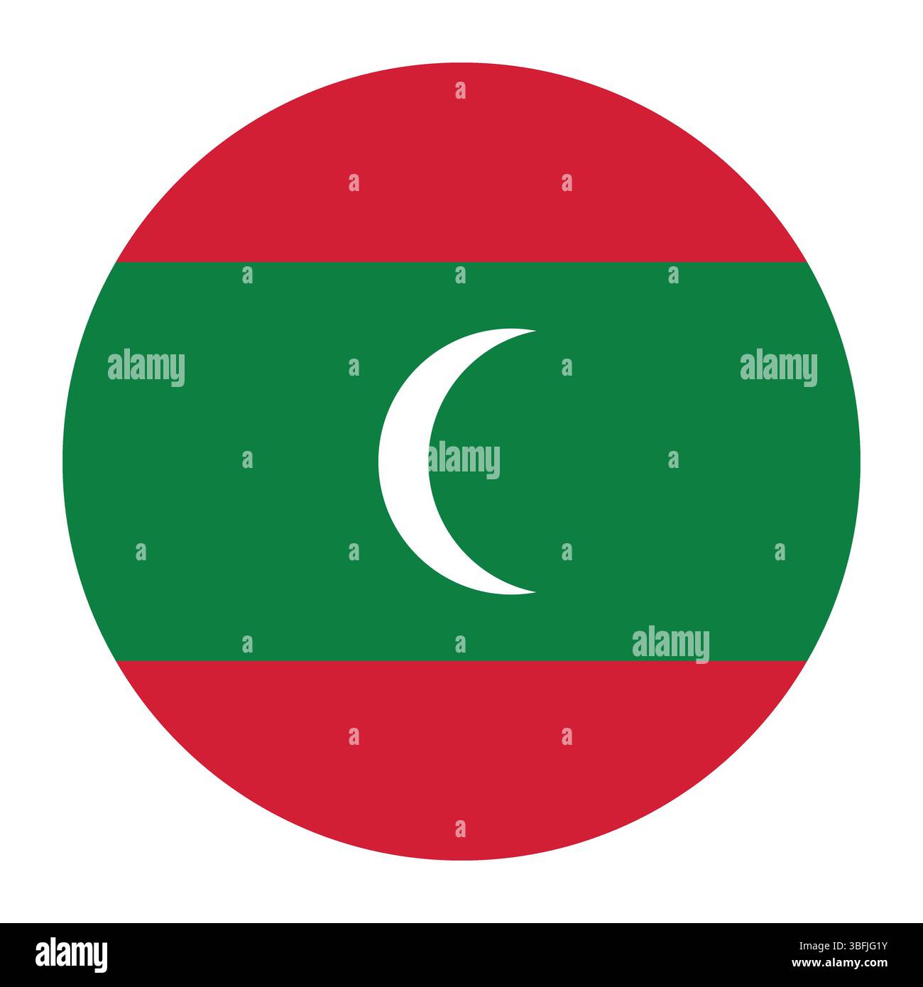 Flag of Maldives. Maldives circle flag logo icon computer vector ...