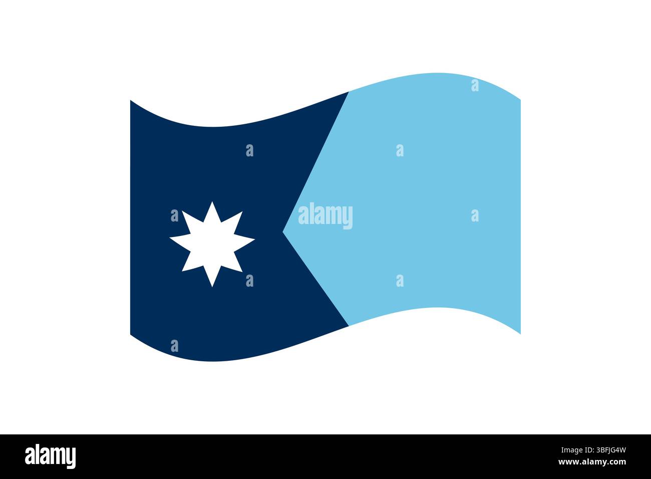 Flag of Minnesota. Minnesota wavy flag digital vector illustration ...