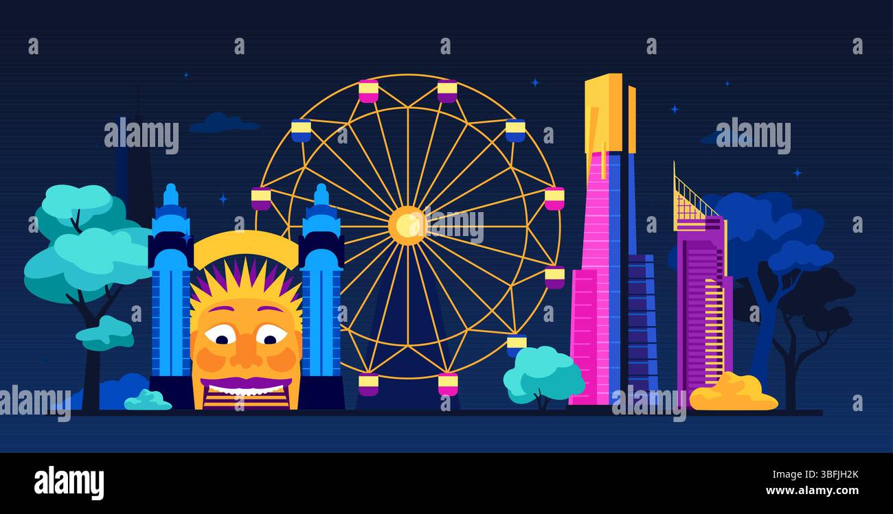 Luna street Stock Vector Images - Alamy