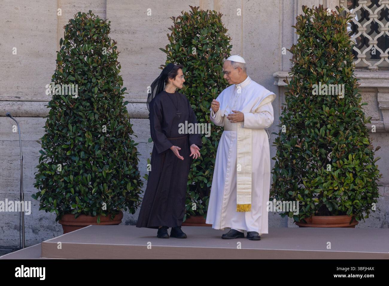Vatican, Vatican. 01st June, 2025. Pope Leo XIV and Governor of the ...
