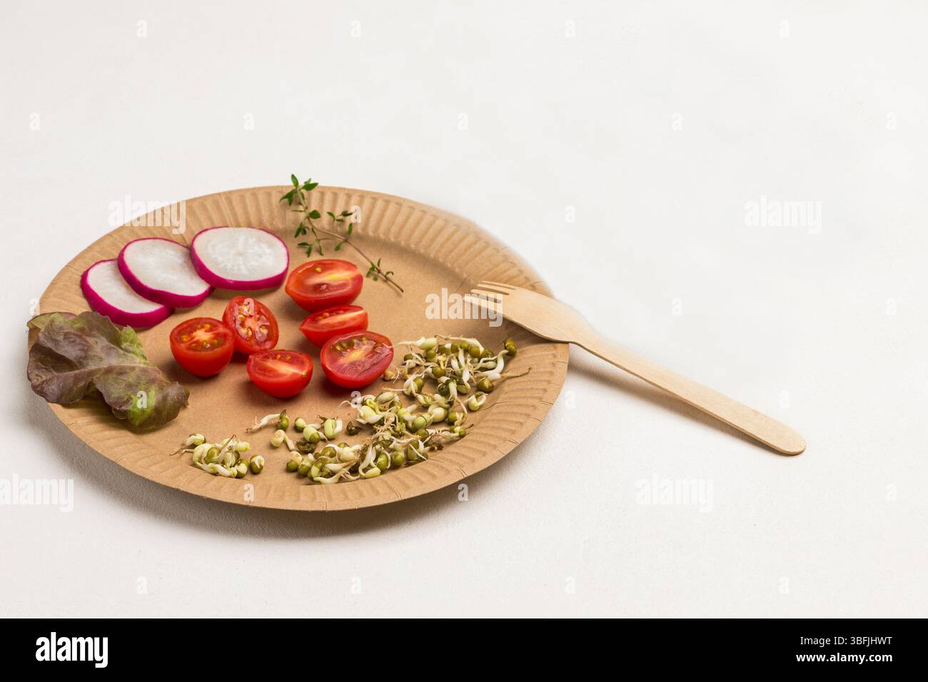 Microgreens salad sprouted wheat grains hi-res stock photography and ...