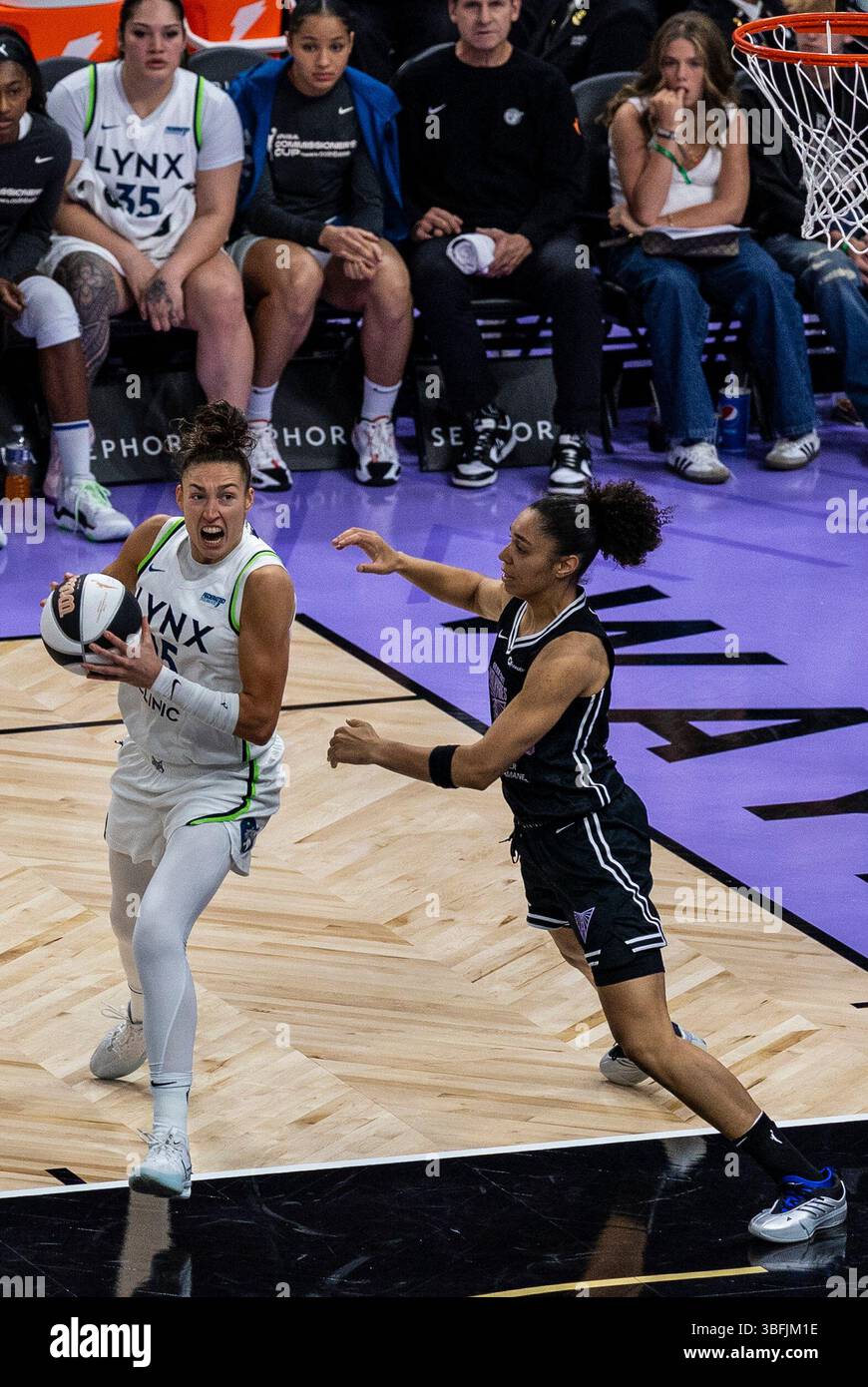 June 01 2025 San Francisco CA, U.S.A. Lynx forward Jessica Shepard (15 ...